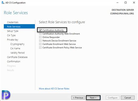 Install Enterprise Root Certificate Authority