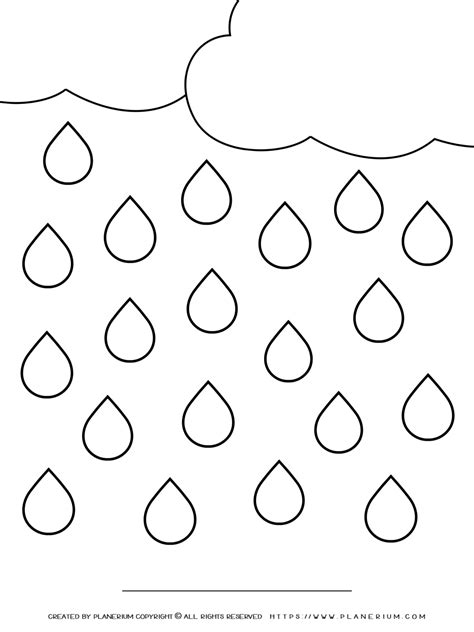 Raindrops Coloring Pages