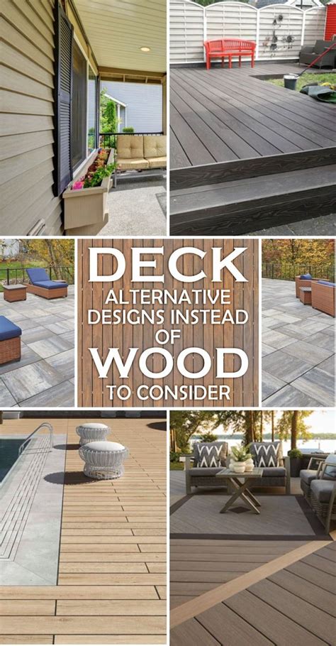 Deck Alternative Designs Instead Of Wood To Consider Backyard Deck