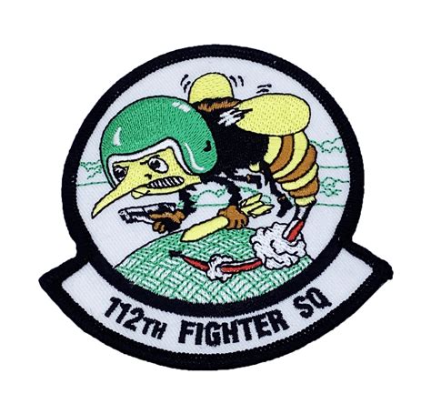 112th Fighter Squadron Patch Plastic Backing Squadron Nostalgia