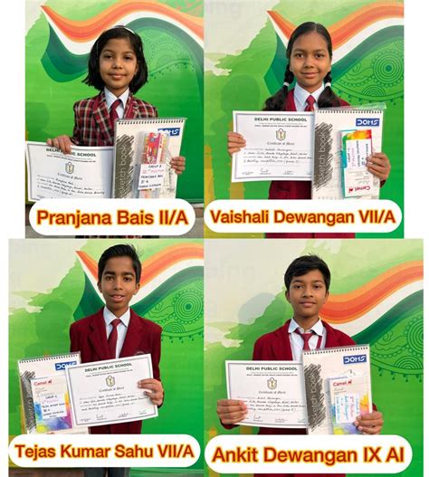 Students Of Sharda Vidyalaya Participated In Inter School Drawing And