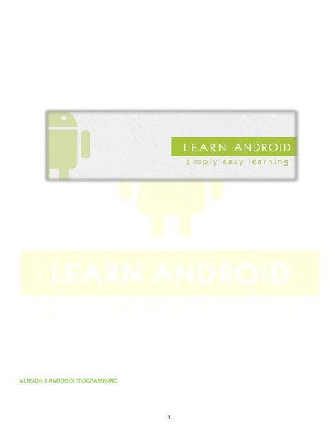 Android Programming Part Iv Pdf Method Computer Programming
