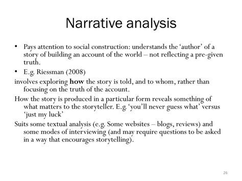 Ppt Qualitative Data Analysis Ii Discourse And Narrative Analysis
