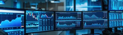 Premium Photo Multiple Monitors Displaying Trading Graphs And Data