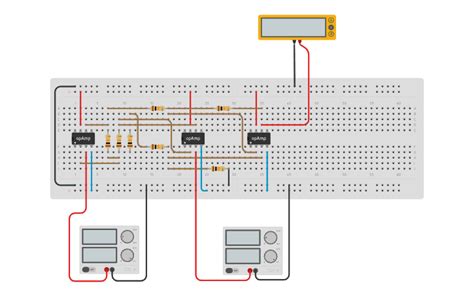 circuit design instrumentation amplifier tinkercad