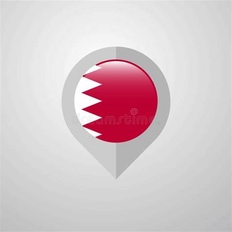 Bahrain Flag Map Pointer Stock Illustrations Bahrain Flag Map Pointer Stock Illustrations