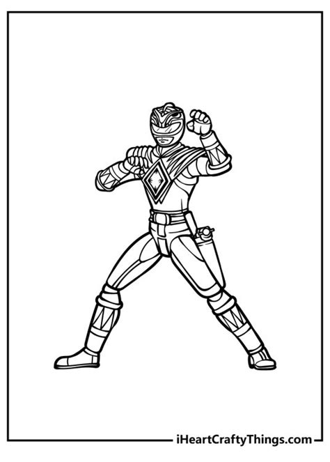 Mighty Morphin Power Rangers Coloring Pages Free 2025