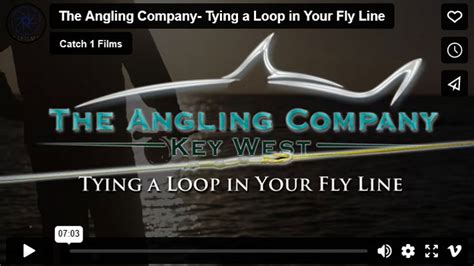 Tying A Loop In Your Fly Line The Angling Company