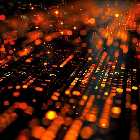 Binary Operations Chart In Orange And Black Premium Ai Generated Image