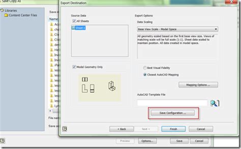 Save A Drawing To Dwg Dxf Format Using Additional Options In An Ini File Manufacturing DevBlog