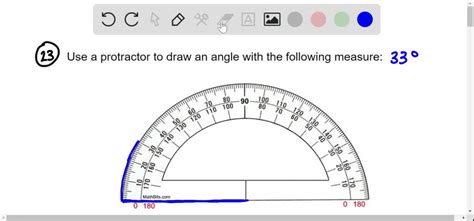 SOLVED Use A Protractor To Draw An Angle With Each Of The Following Measures