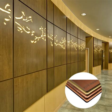 High Gloss Pressure Laminate Sheets Wood Sandwich Aluminum Panel For