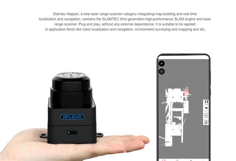 Slamtec Mapper Rplidar Mapping Radar Tof 20m 40m Slam Positioning