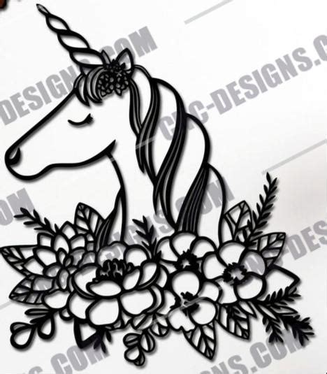 Magical Unicorn Dxf Files Download Now