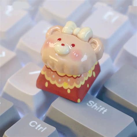 Cute Bear Artisan Keycap Yunzii Keyboard