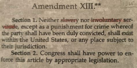 13th Amendment Non Examples