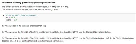 Solved Answer The Following Questions By Providing Python Chegg