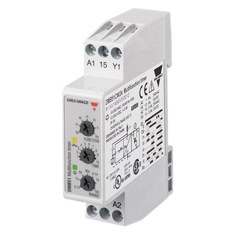 Carlo Gavazzi DMB CM Timer Relay Multi Function DIN Rail SPDT V DC AC S H