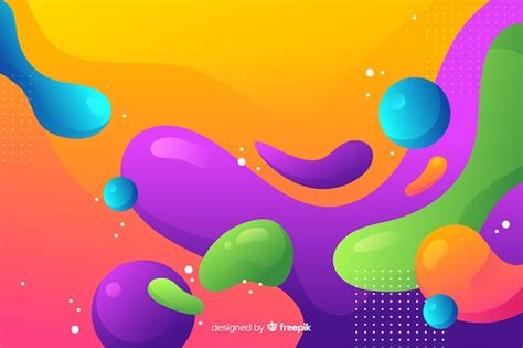 Premium Vector Abstract Colorful Flow Shapes Background Design