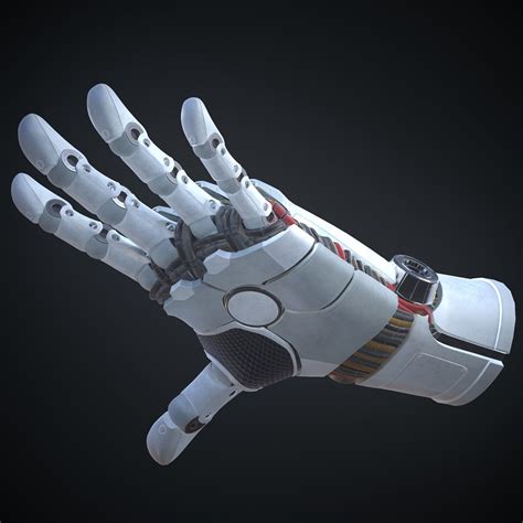 Sci-fi robotic hand 3D model rigged | CGTrader