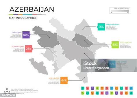 편집 가능한 분리 된 레이어 영역 요소와 벡터에 지구 지역 아제르바이잔 지도 인포 그래픽 개념에 대한 스톡 벡터 아트 및 기타 이미지 Istock