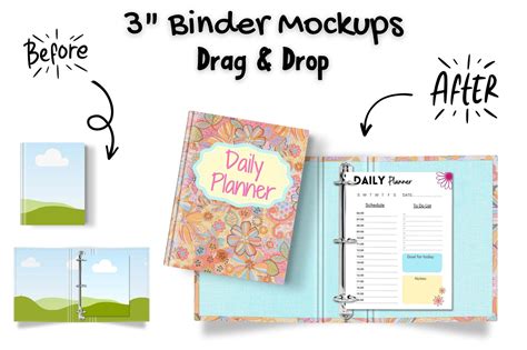 3 Ring Binder Canva Mockups Plr Printables Store