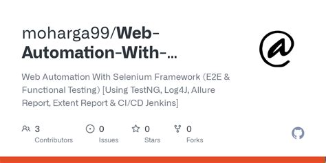 Github Moharga99web Automation With Selenium Framework Sample
