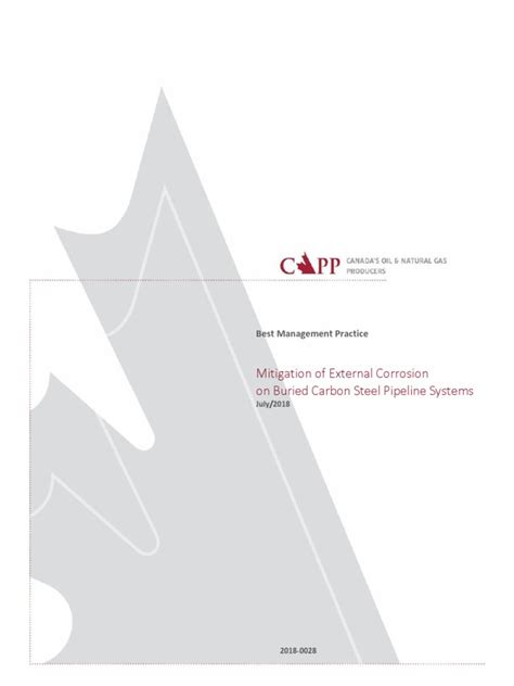 Mitigating External Corrosion On Buried Carbon Steel Pipelines A Guide