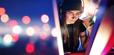 Hacker Phishing And Programming With Person And Laptop For Ransomware