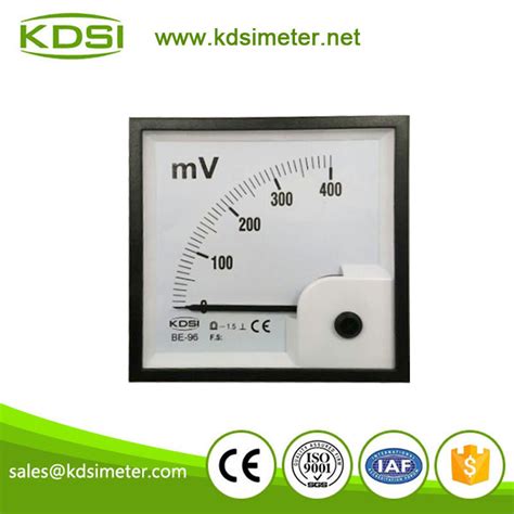 Portable Precise Be 96 96 96 Dc400mv Analog Dc Panel Millivoltmeter