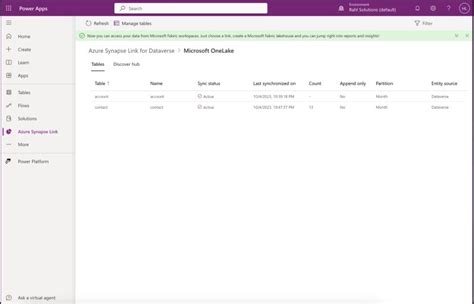 Espc On Linkedin Dataverse Microsoftfabric Onelake