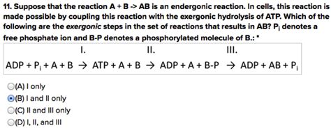 Solved Suppose That The Reaction A B AB Is An Chegg Com