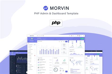 Morvin Php Admin And Dashboard Template