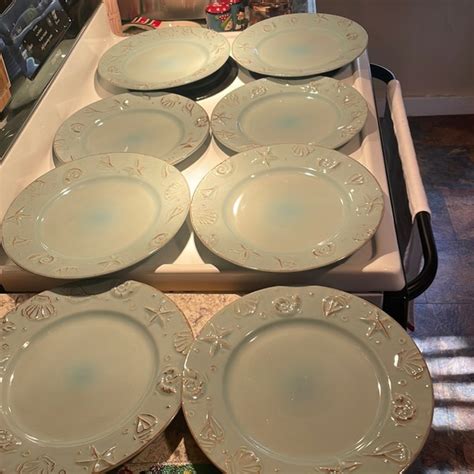 Dining Thomson Pottery Large Dinner Plates Set Of 8 Poshmark