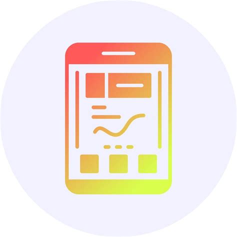Analytics Mobile Interface Icon Minimal Gradient Style 67273948 Vector