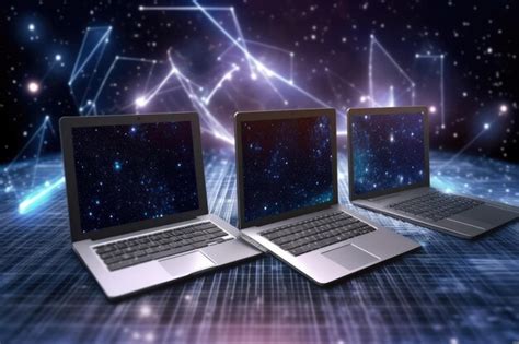 Premium AI Image Laptops Collaboration Solve Tasks Related To Neural
