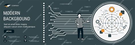 premium vector big data structure concept
