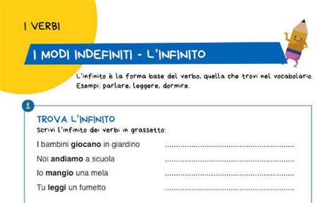 Esercizi Sui Verbi Scuola Primaria Schede E Attività Divertenti