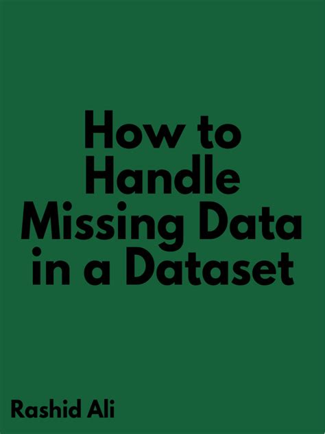 How To Handle Missing Data In A Dataset 1710294197 Pdf Scientific