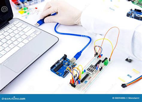 Computer Programming Microelectronics Stock Photo Image Of Experiment Iron