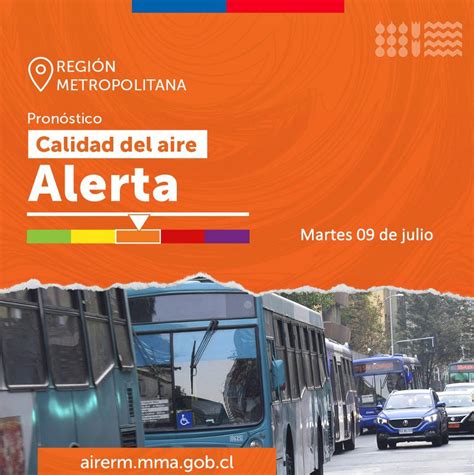 Alerta Ambiental para este martes en la Región Metropolitana