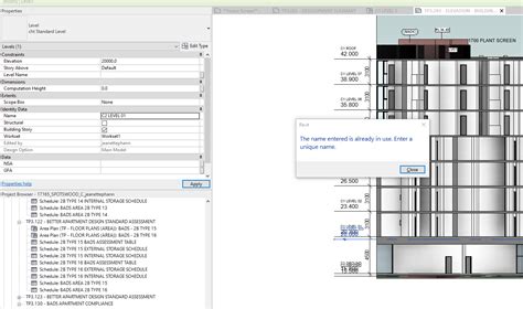 Solved Cant Rename A Level Because The Name Is Already In Use However It Doesnt Exist In The