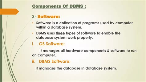 Presentation Of Dbms Database Management System Part 1 Ppt