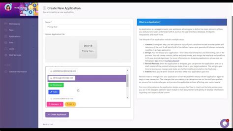 How To Create A New Application In Spreadsheetweb Hub Manual Process