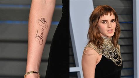 Emma Watson Shoulder Tattoo 183 Best Celeb Tongues Images Celebs
