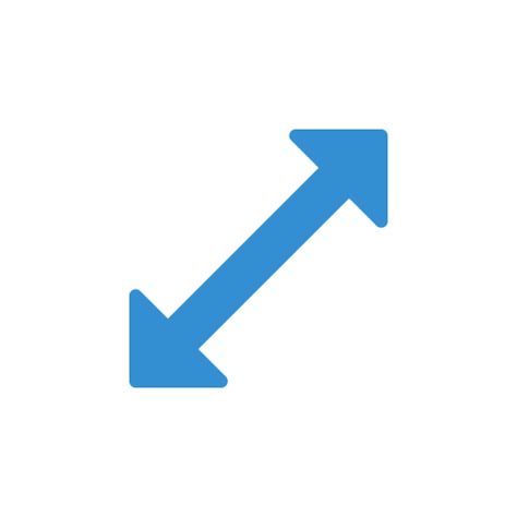 arrow cursor diagonal height resize resizing width icon