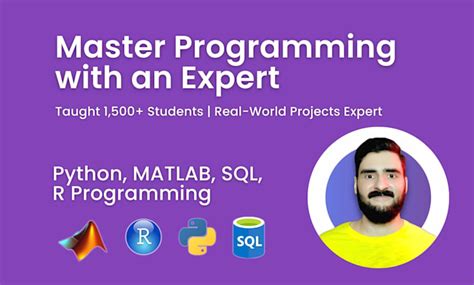 Teach You Python Matlab R Programming And Sql From Beginner To Expert By Dataanalytica Fiverr