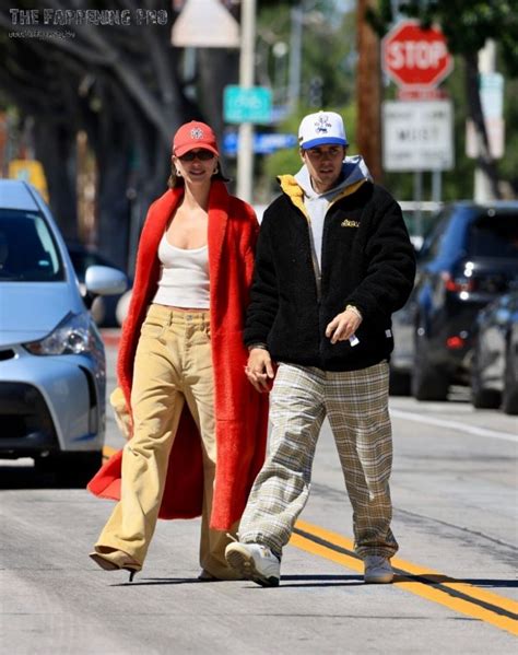 Hailey Bieber Pokies In West Hollywood 10 Photos The Fappening