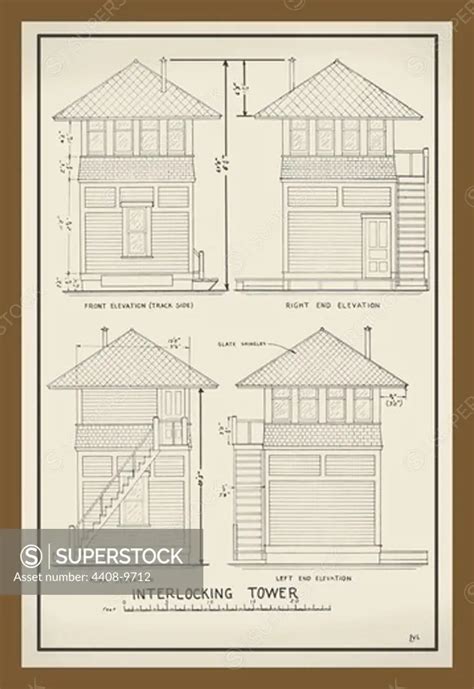 Interlocking Tower Railroad Superstock