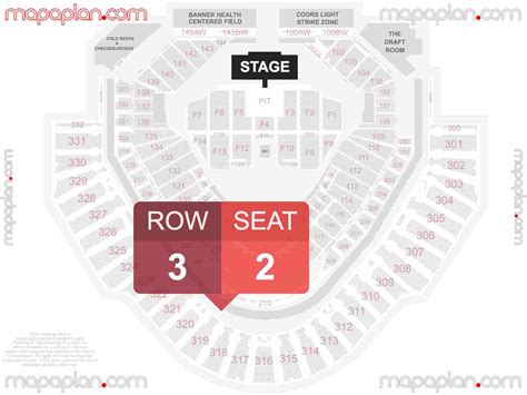 Phoenix International Seating Chart View